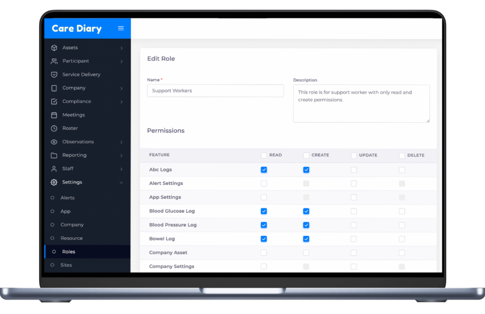 Solutions - Care Diary