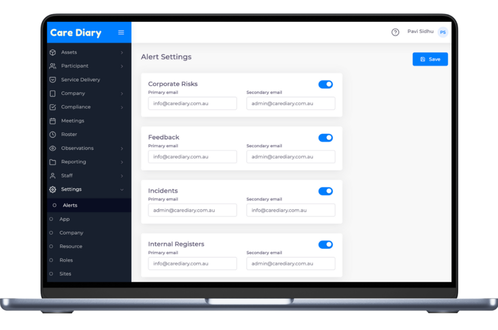 Solutions - Care Diary