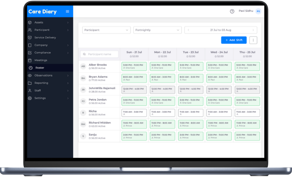 Solutions - Care Diary