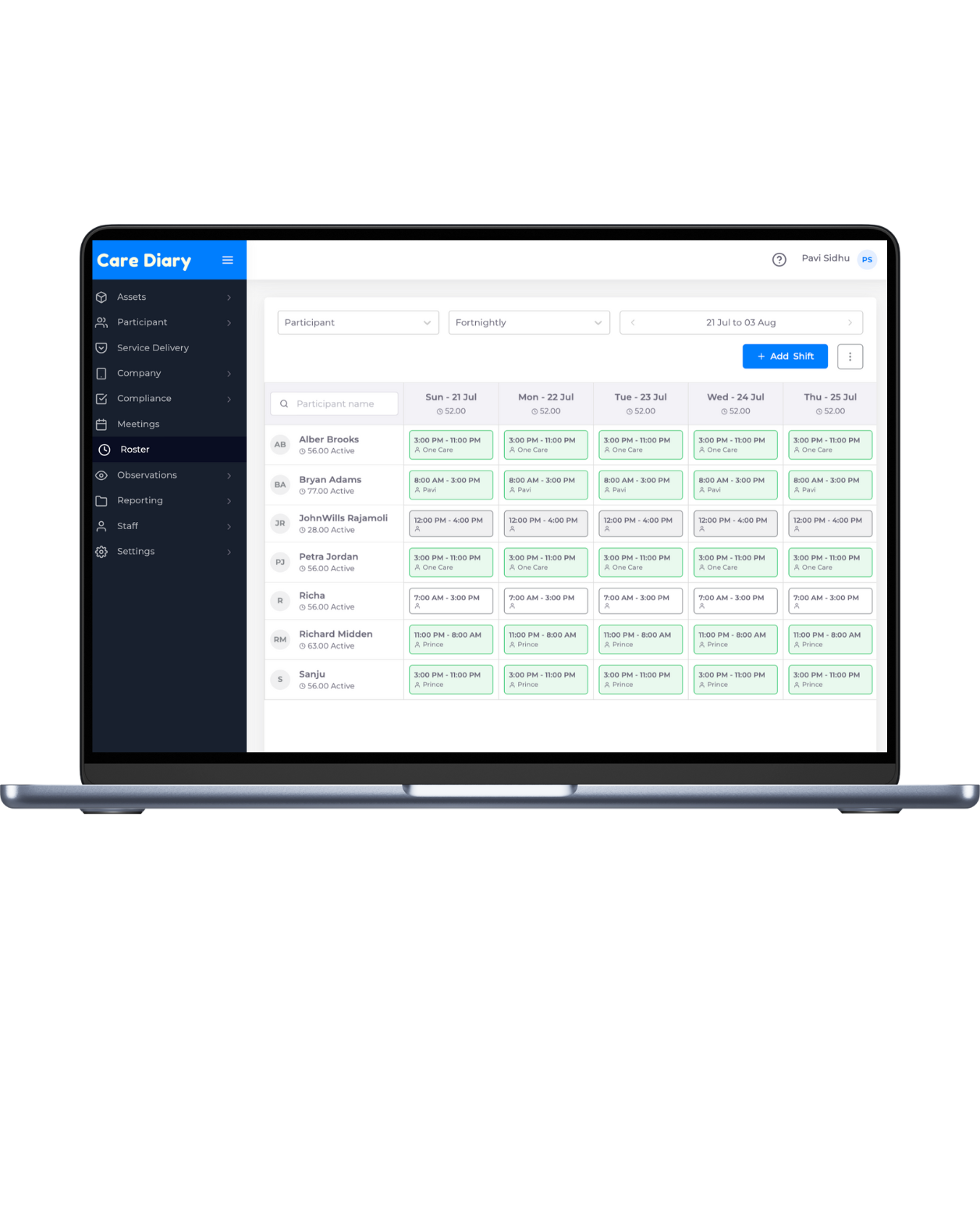 Solutions - Care Diary